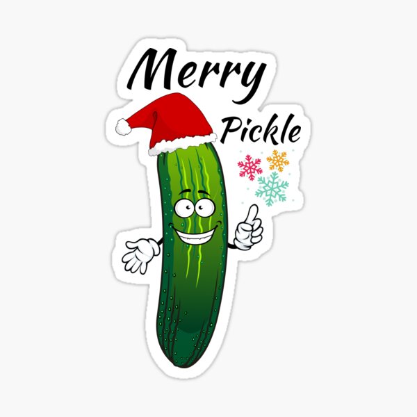 "Christmas Pickle Sticker" Sticker for Sale by Nafito | Redbubble