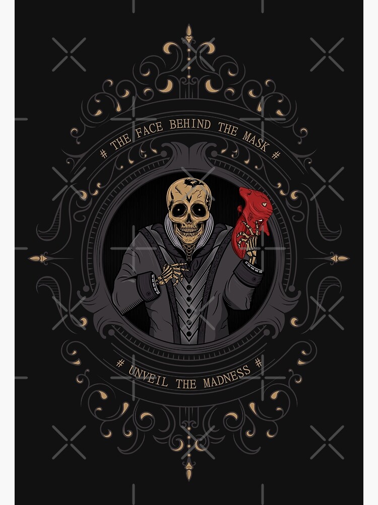 "The Man Behind The Mask" Poster for Sale by TAstudio | Redbubble
