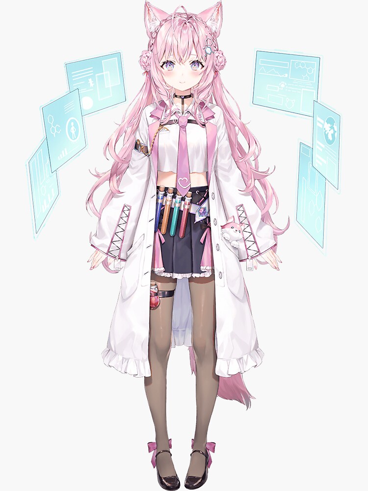 "Hakui Koyori Full Body Sticker" Sticker for Sale by UwU-Senpai | Redbubble