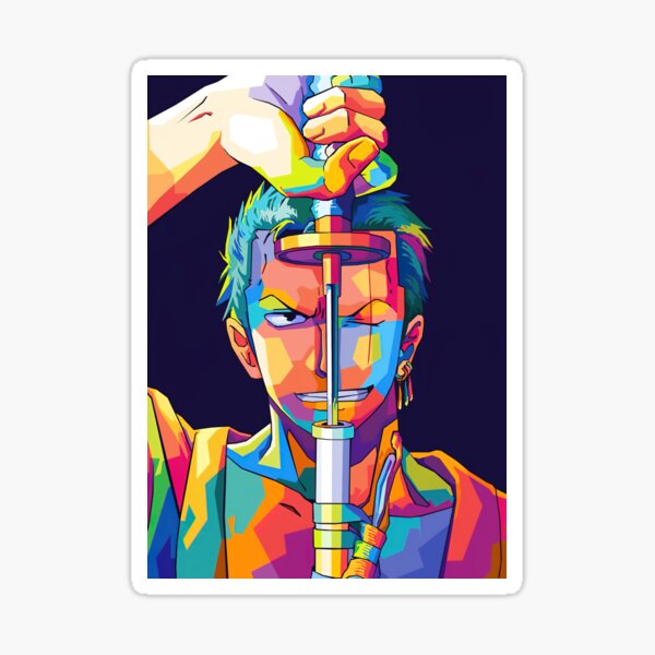"Roronoa Zoro One Piece" Sticker for Sale by DanielJFortier | Redbubble