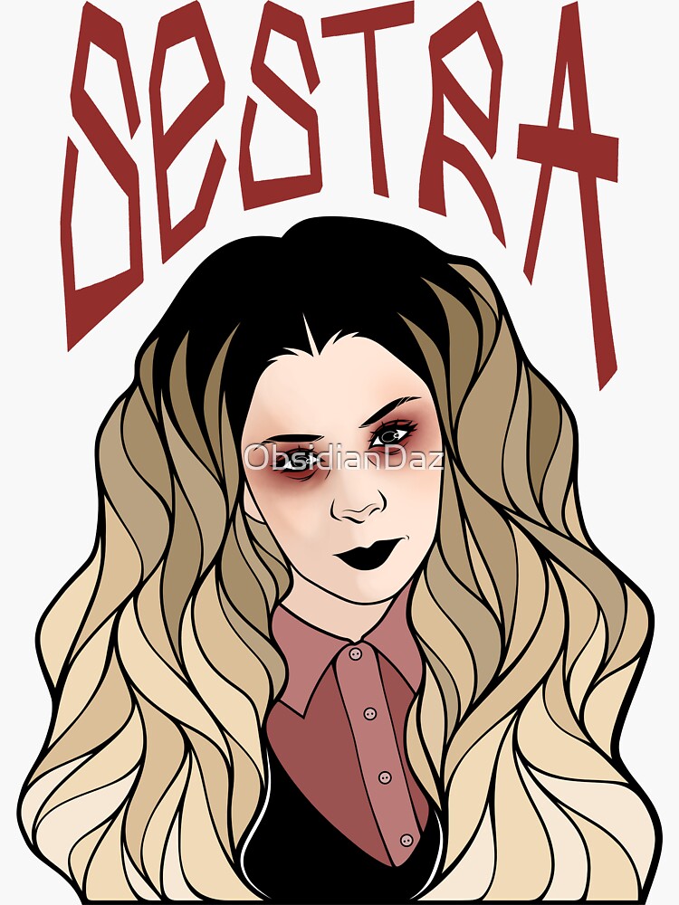"Helena, Orphan Black Sestra" Sticker for Sale by ObsidianDaz | Redbubble