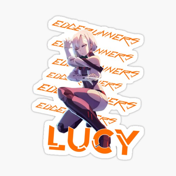 "Lucy Edgerunners" Sticker for Sale by Vlaki | Redbubble