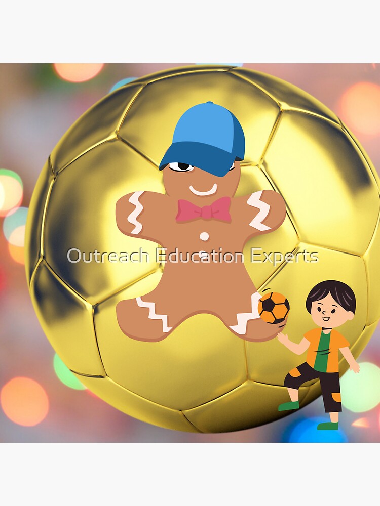 "Gingerbread man football team" Sticker for Sale by zakate | Redbubble