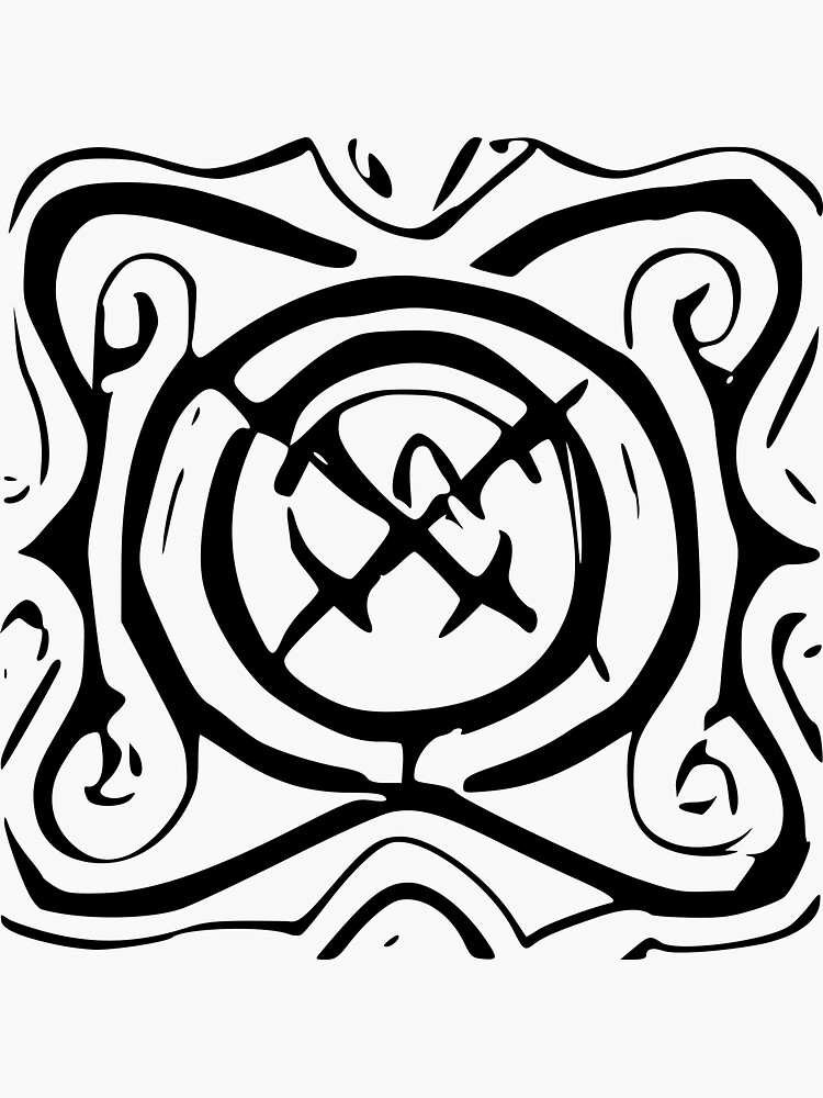 "Ward Sigil (No.5) - Witchcraft Symbol Art" Sticker for Sale by ...