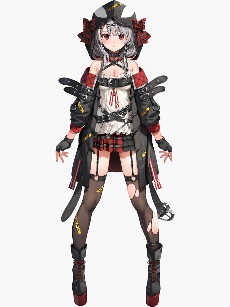 "Sakamata Chloe Full Body Sticker" Sticker for Sale by UwU-Senpai ...