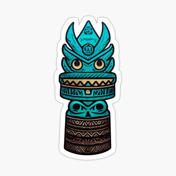 "Mad Tiki - No14 - Ti’i | Hawaiian" Sticker for Sale by TDoit | Redbubble