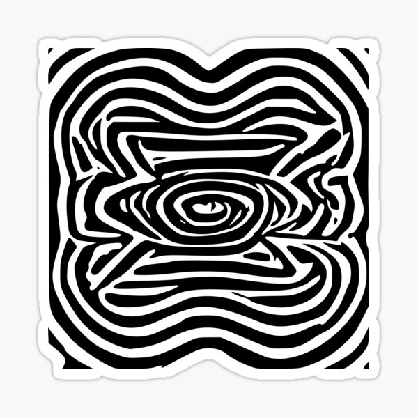 "Vengeful Watch Sigil (No.2) - Abstract Art" Sticker for Sale by ...