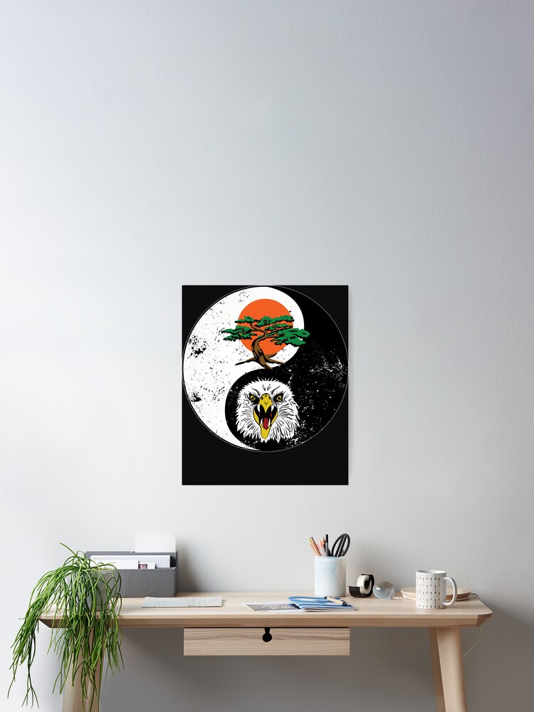 "Miyagi do karate tree logo and Eagle fang karate " Poster for Sale by ...
