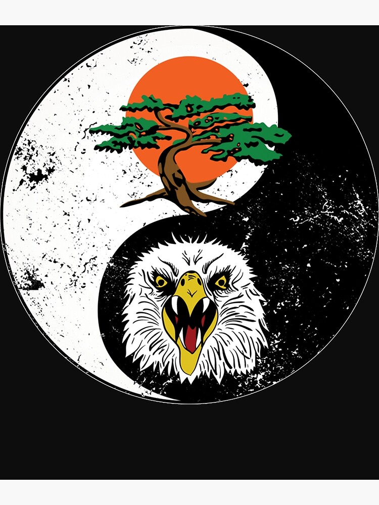 Póster «Logotipo del árbol de karate de Miyagi do y karate de colmillo ...