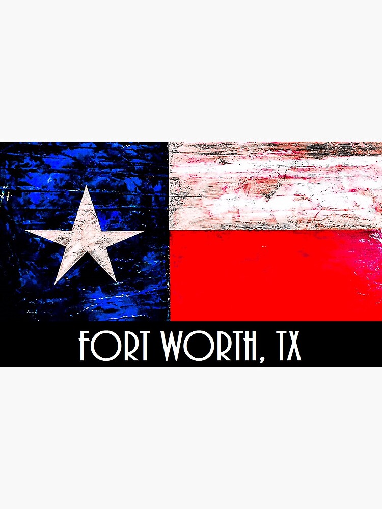 "Texas flag (Fort Worth)" Sticker for Sale by barryknauff | Redbubble