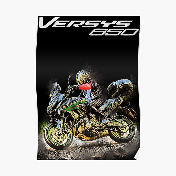 "Versys 650 Rider Motorcycle" Poster for Sale by Evomotoarte | Redbubble