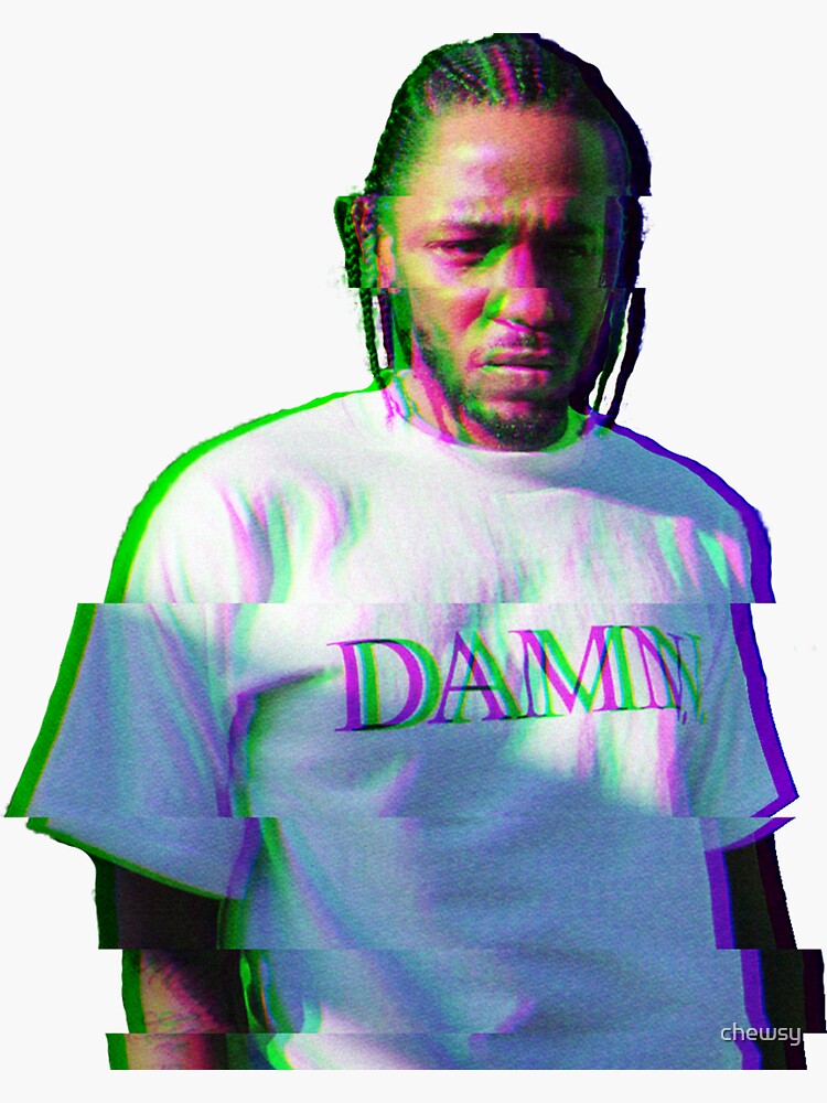 "Kendrick Lamar DAMN." Sticker for Sale by chewsy | Redbubble