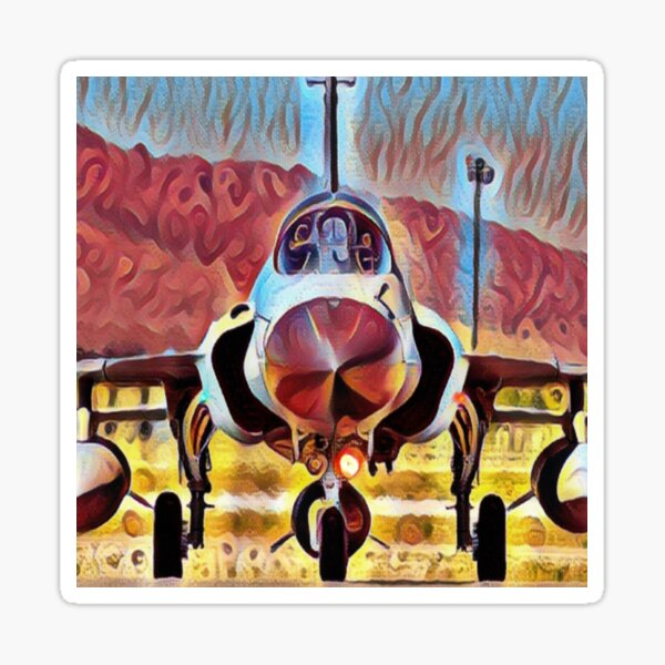 "Fighter Jet Plane Rainbow Art" Sticker for Sale by RainbowLush | Redbubble