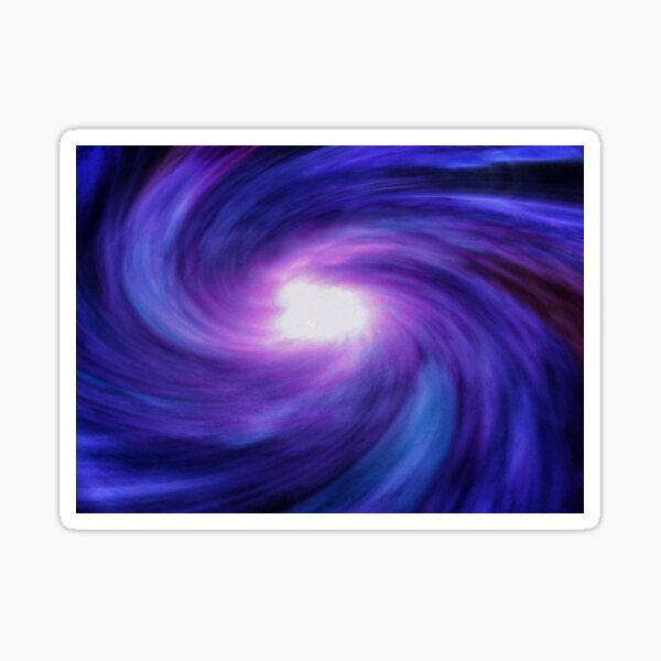 "Cosmic Vortex of Light" Sticker for Sale by Lartos | Redbubble