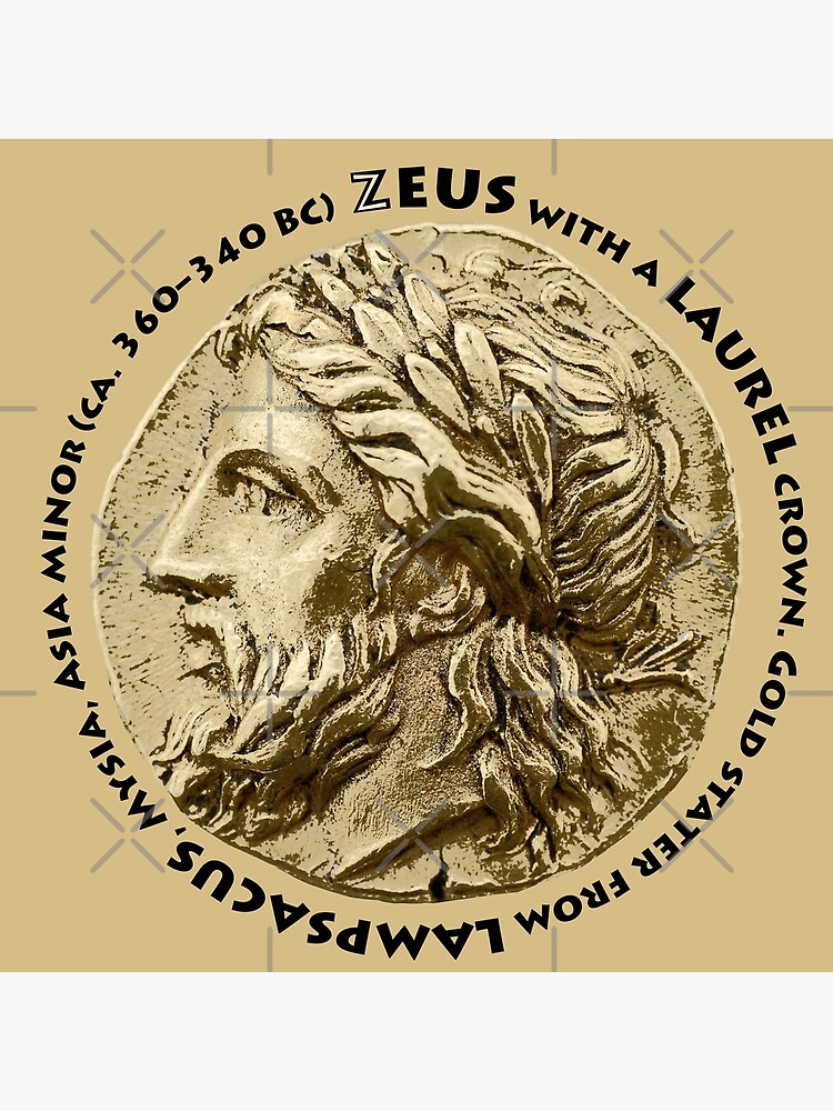 "Zeus Ancient Gold Coin" Poster for Sale by technai | Redbubble