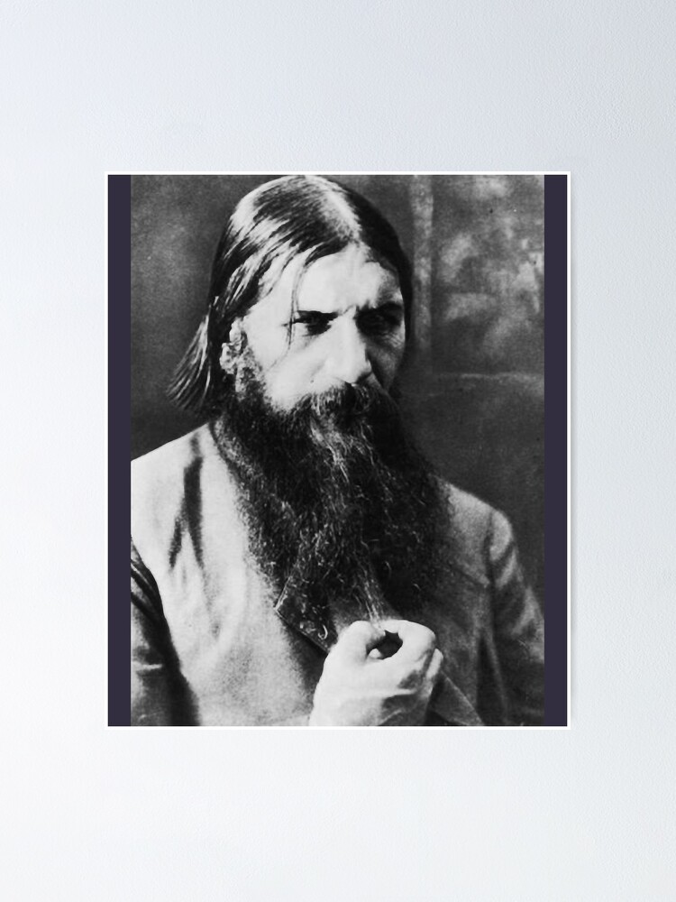 "Light Blue Singer Rasputin" Poster for Sale by Garrickmichaele | Redbubble