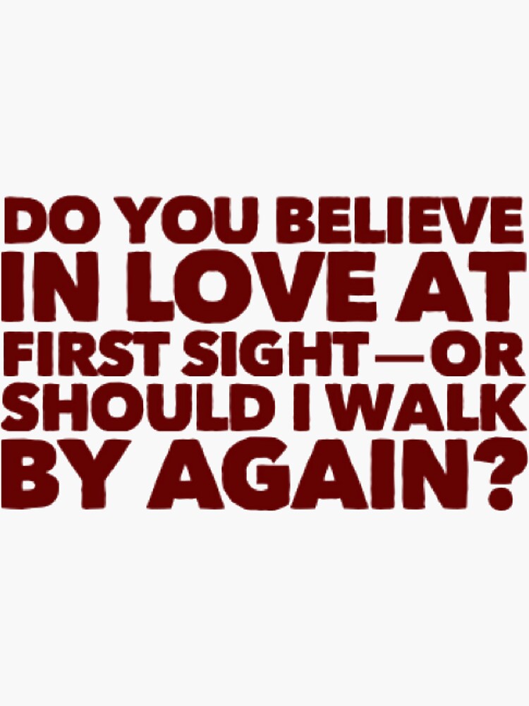 "Love at First sight" Sticker for Sale by AphroditeForest | Redbubble