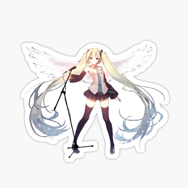 "Angel Hatsune Miku" Sticker for Sale by ChronicIronic | Redbubble
