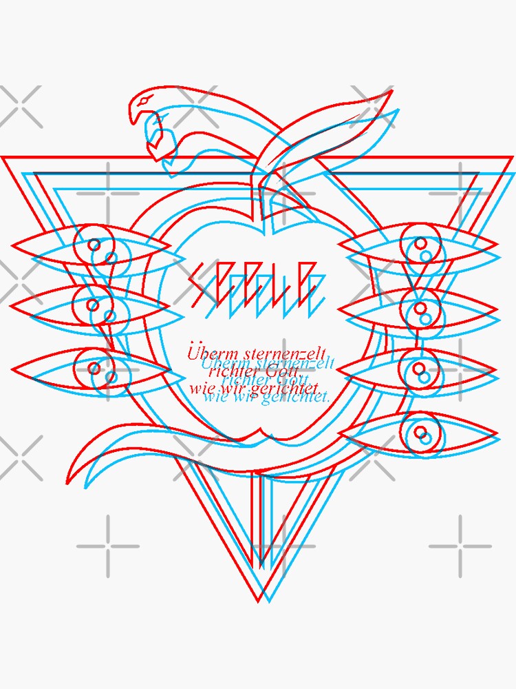 "Evangelion Seele 3D" Sticker by Biosiz | Redbubble
