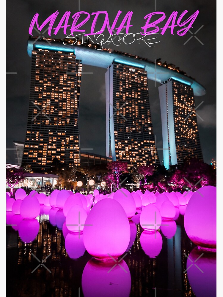 "Marina Bay, Singapore" Sticker for Sale by CitiesWorldwide | Redbubble