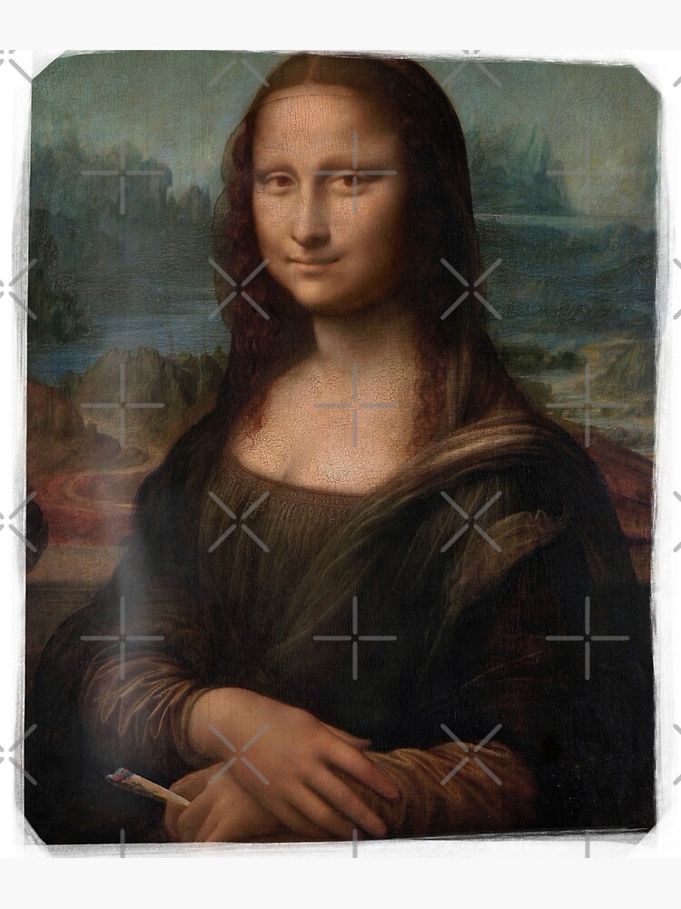 "Smoking Mona Lisa " Poster for Sale by Martzart | Redbubble