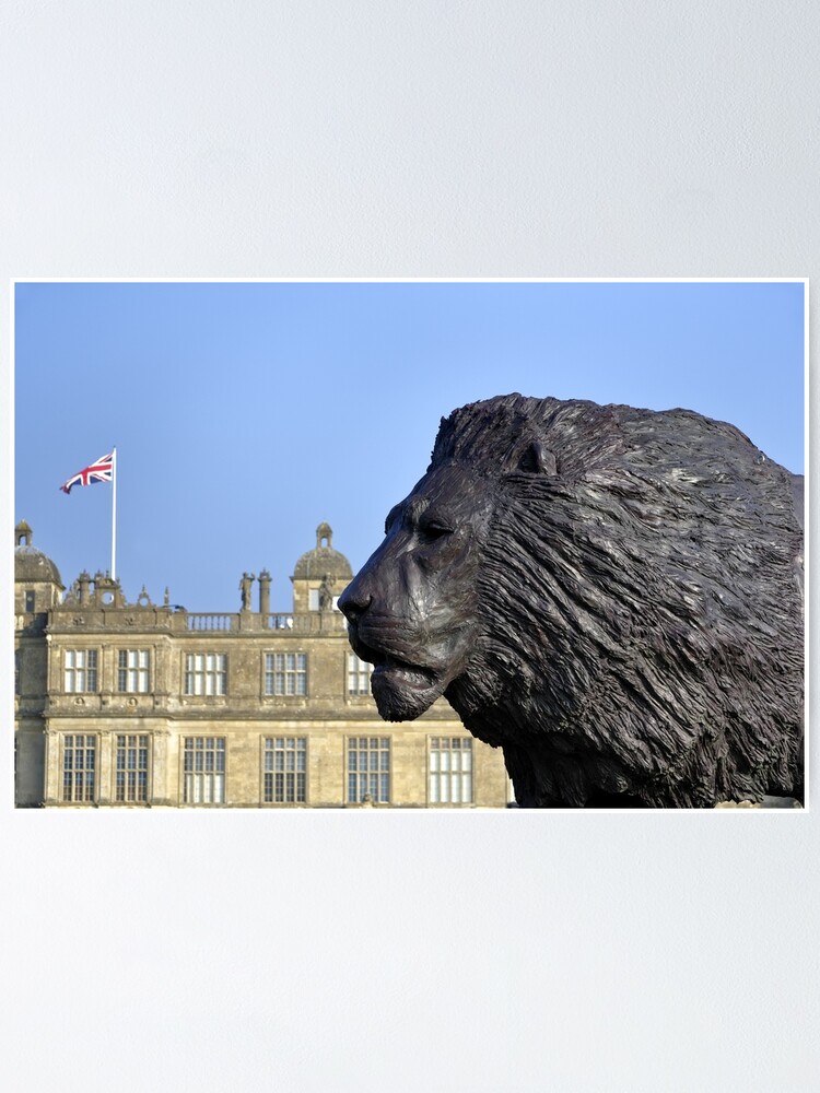 "Lion Sculpture, Longleat House, Wiltshire, UK" Poster for Sale by ...