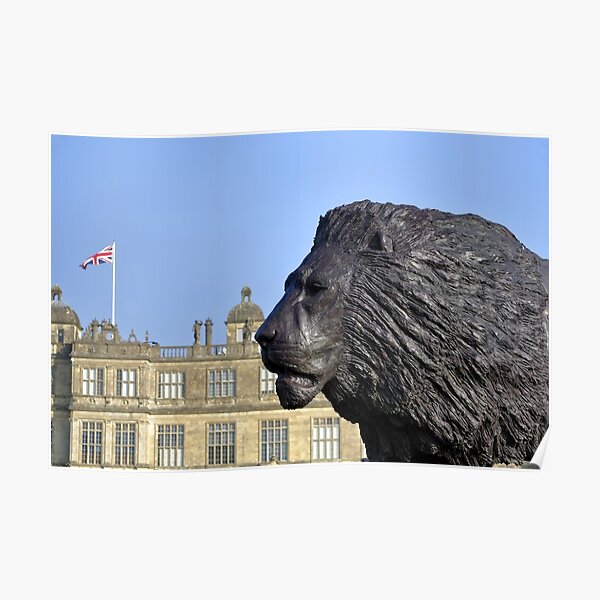 "Lion Sculpture, Longleat House, Wiltshire, UK" Poster for Sale by ...