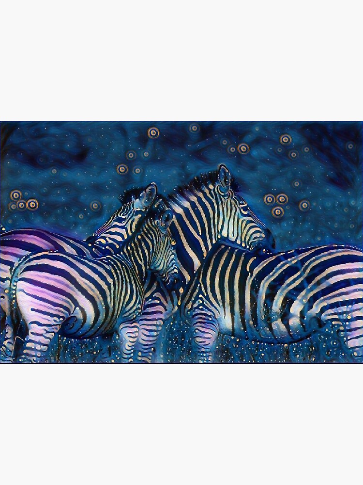 "ZEBRA FAMILY" Sticker for Sale by KatisDesign | Redbubble