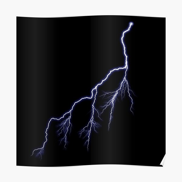 "Lightning branch" Poster for Sale by Zip-Zup | Redbubble