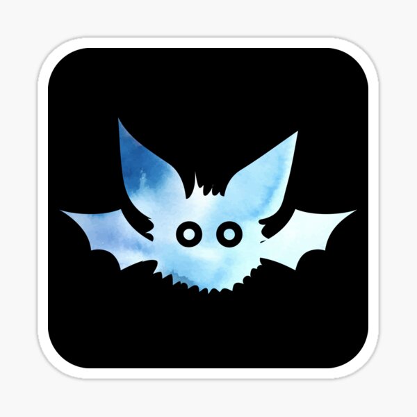 "Cute Blue Bat" Sticker for Sale by BuBuchi | Redbubble