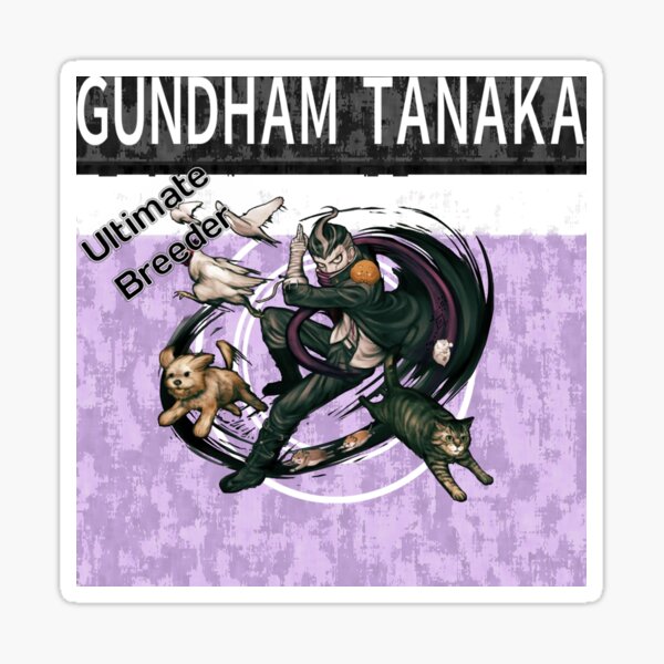 "Gundham Tanaka: The Ultimate Breeder" Sticker by TLS409 | Redbubble