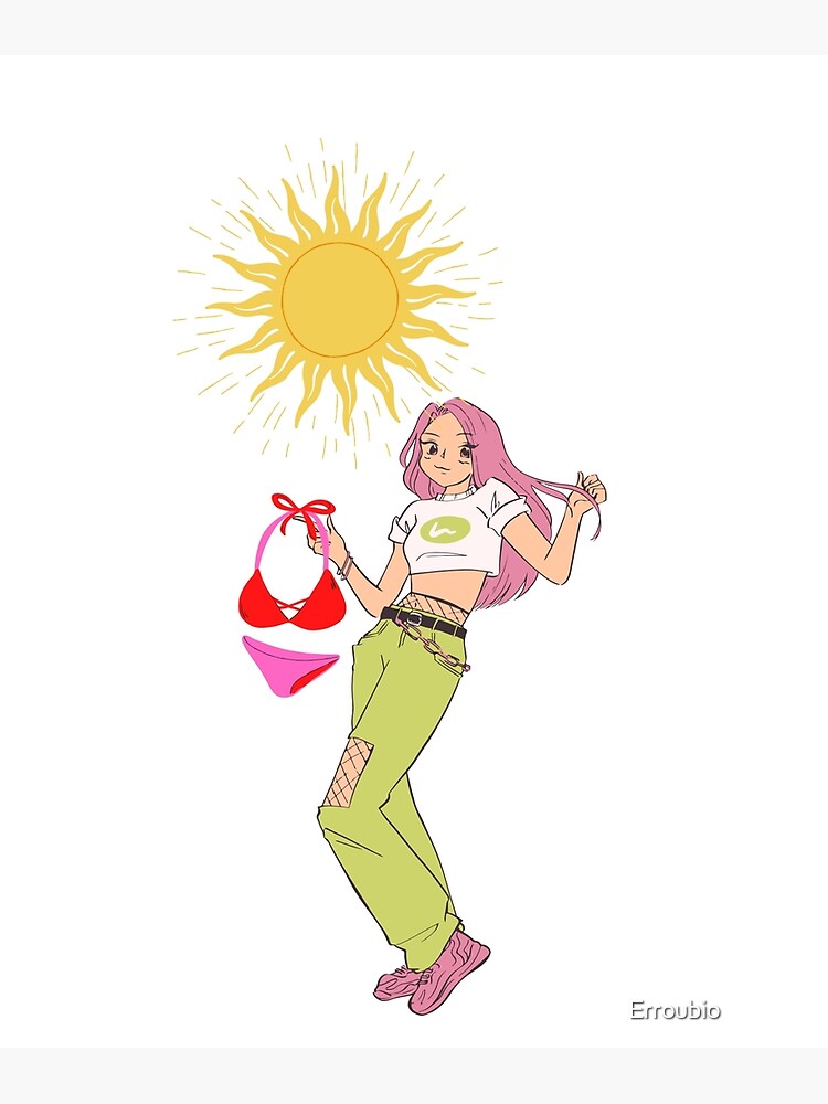 Sexy Anime Underwear Sun، T Shirt Poster For Sale By Errobio Redbubble