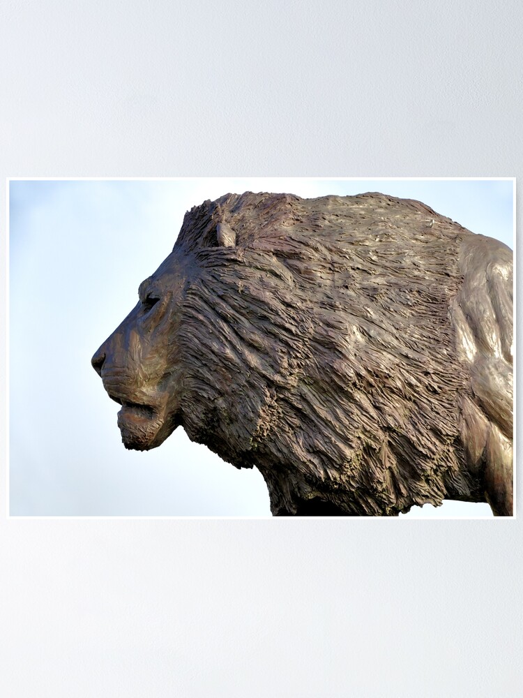 "Lion Sculpture, Longleat House, Wiltshire, UK" Poster for Sale by ...