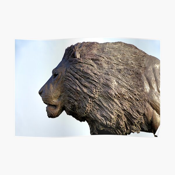 "Lion Sculpture, Longleat House, Wiltshire, UK" Poster for Sale by ...