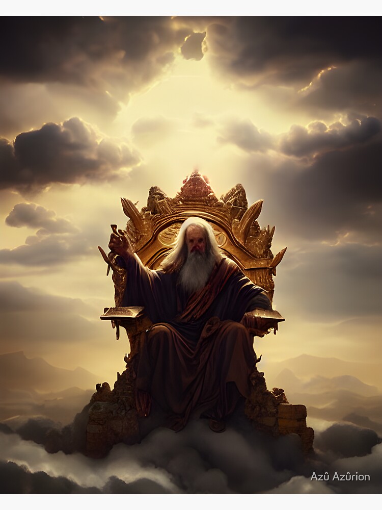 "The Sky God" Sticker for Sale by AzurionAI | Redbubble