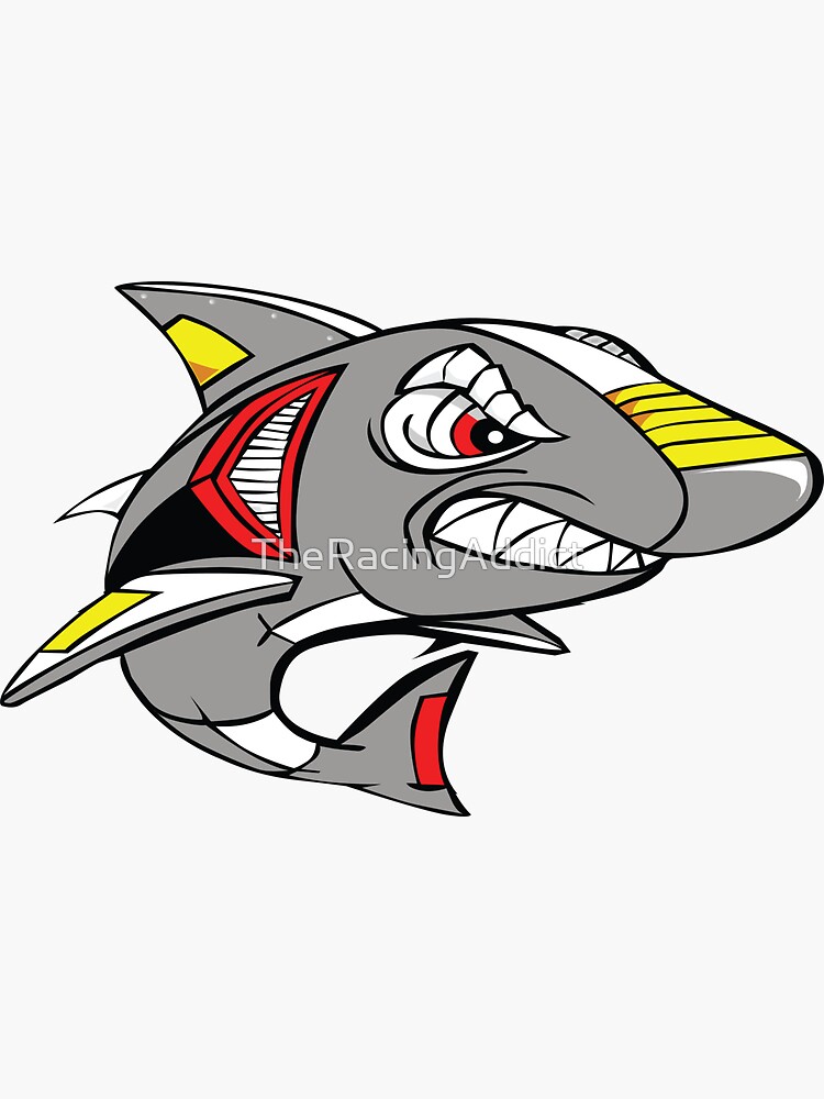 "Pedro Acosta Shark" Sticker for Sale by TheRacingAddict | Redbubble