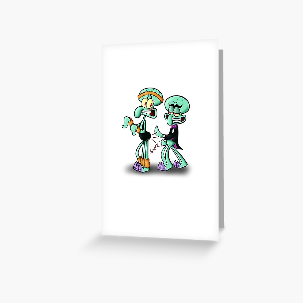 "Squidward" Greeting Card by thatjewgirl | Redbubble