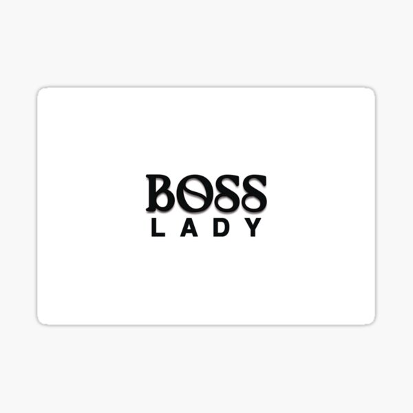 "Boss lady" Sticker for Sale by ArtGallery90 | Redbubble