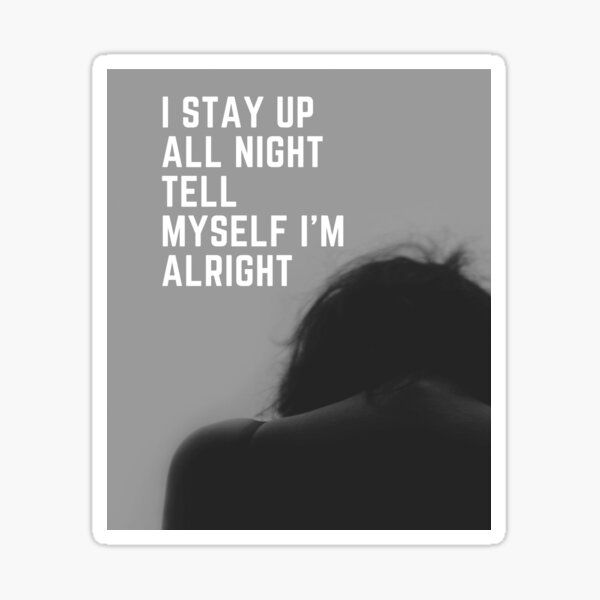 "sad - dancing with your ghost" Sticker for Sale by lyrics fans | Redbubble