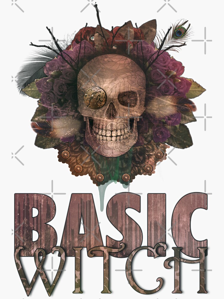 "Basic Witch" Sticker for Sale by thornofroses | Redbubble