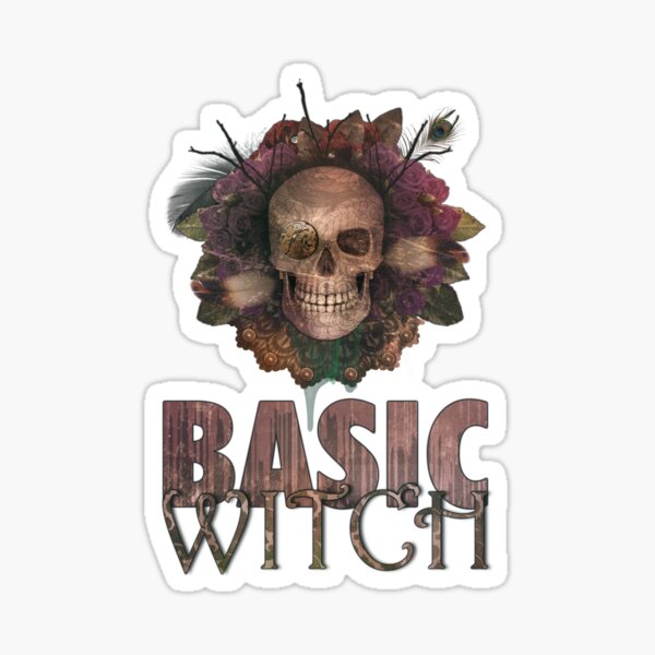 "Basic Witch" Sticker for Sale by thornofroses | Redbubble