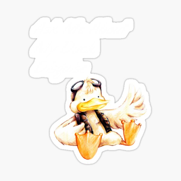 "ask me about my duck disguise funny quack costume143" Sticker for Sale ...