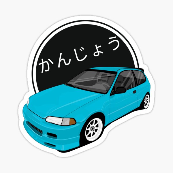 "Civic Eg JDM" Sticker for Sale by 3pedales- | Redbubble