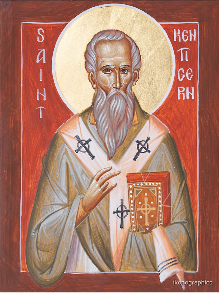 "St Kentigern (St Mungo)" Sticker for Sale by ikonographics | Redbubble