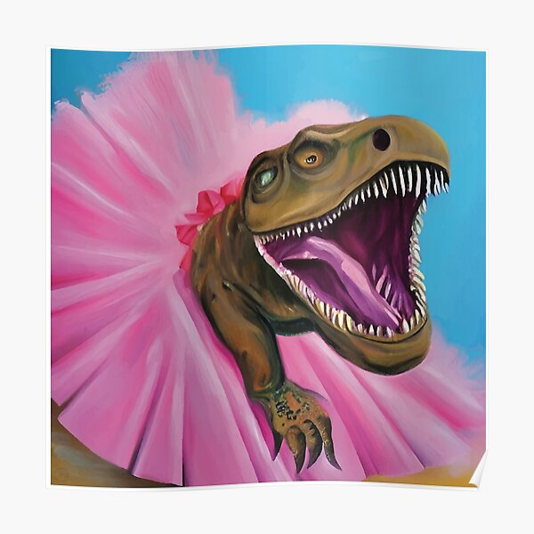 "The fabulous T. rex presents the Tutu" Poster for Sale by Anansic ...