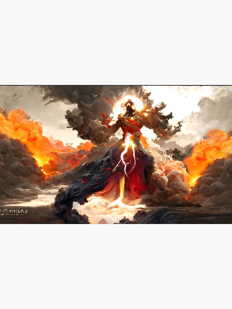 "The Volcano Spirit" Sticker for Sale by RPJSmeede | Redbubble