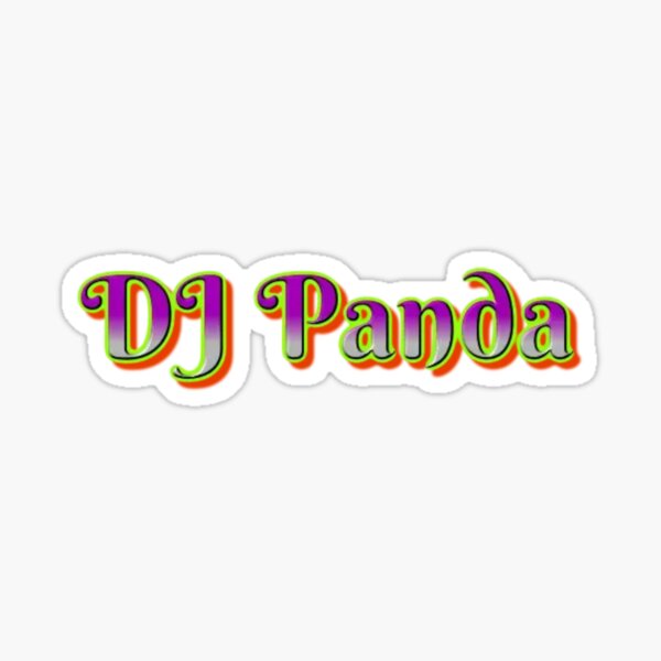 "DJ Panda Logo" Sticker for Sale by BlacklistEnt | Redbubble