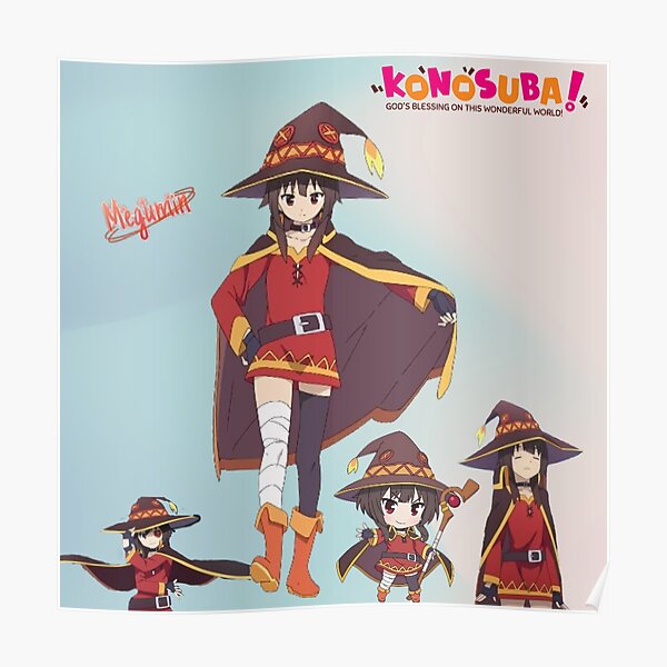 "[Konosuba] Megumin" Poster for Sale by saacollection | Redbubble