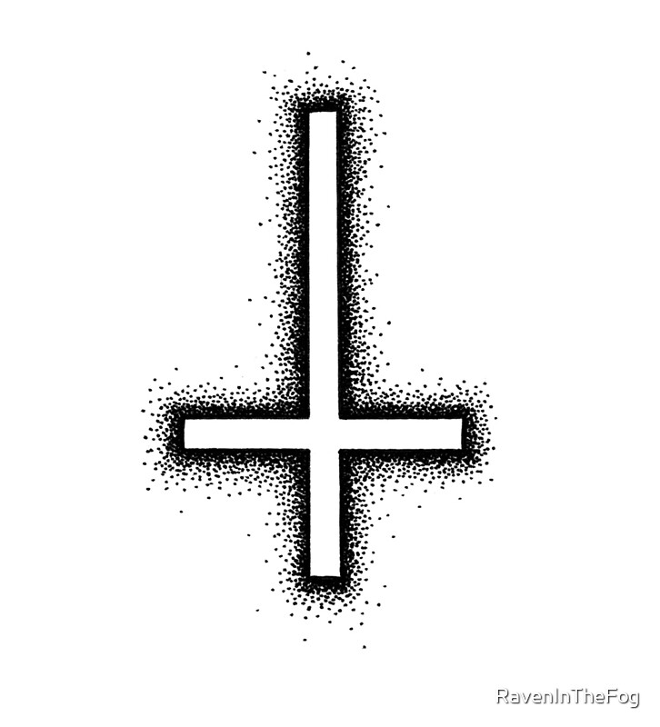 "Inverted Cross - Black" by Ross Jones | Redbubble