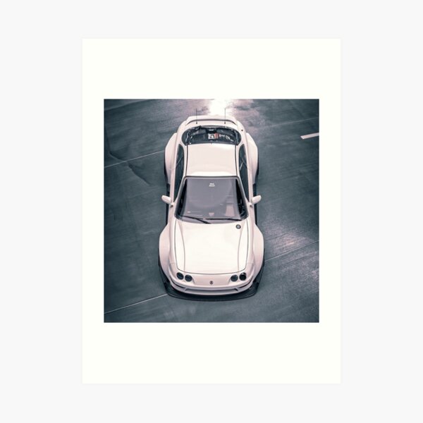 "Awd acura integra type r white bunny widebody" Art Print for Sale by ...
